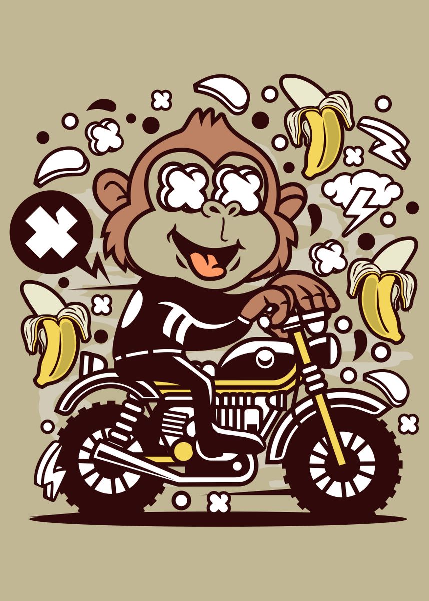 'Cartoon Illustration 313' Poster by Aloke Design | Displate