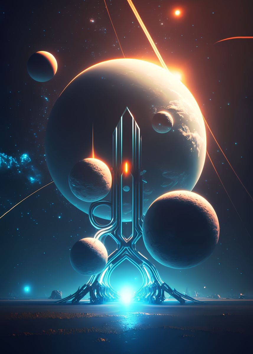 'Alien Planet' Poster, picture, metal print, paint by Luong Phat | Displate