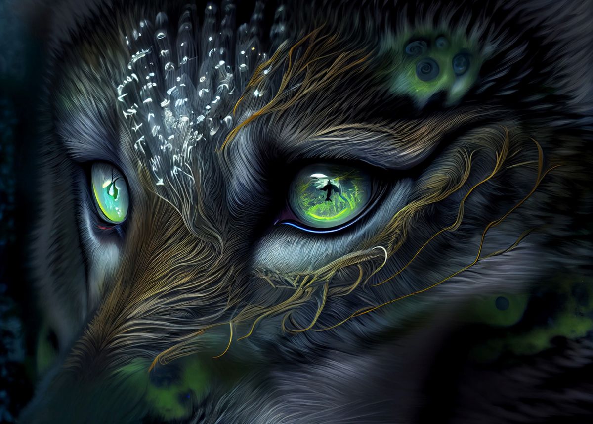 'Eye of the wolf' Poster by Below Horizon | Displate