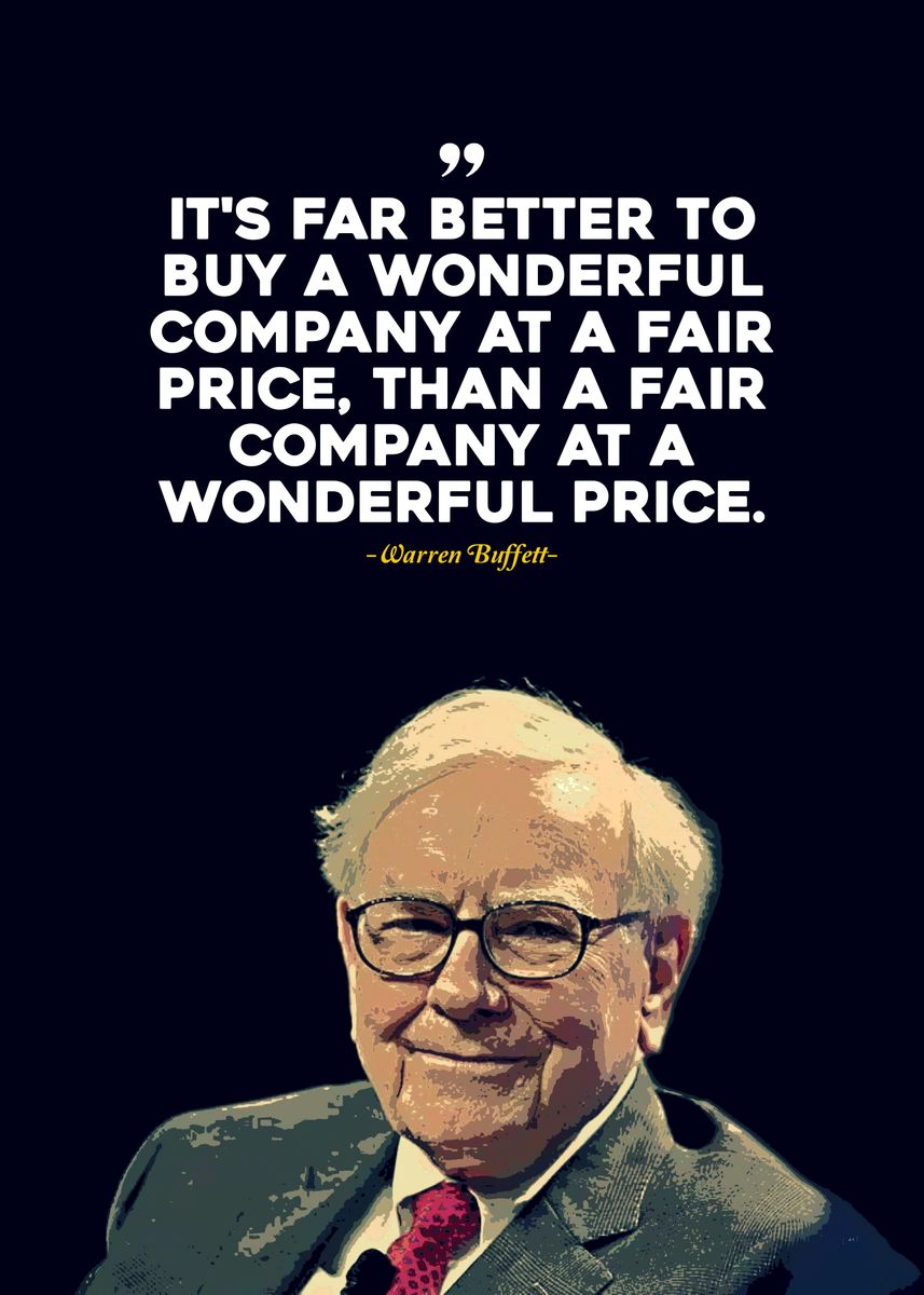 'Warren Buffett ' Poster, picture, metal print, paint by Sahlan | Displate