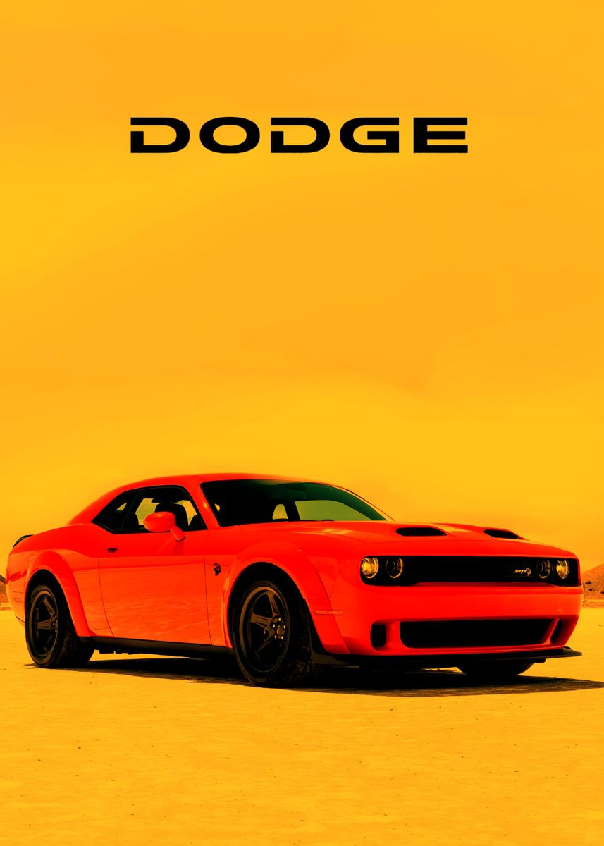 'Dodge ' Poster, picture, metal print, paint by Recca | Displate
