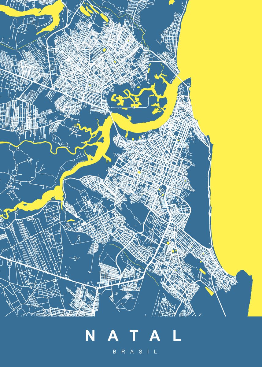 'NATAL BRASIL ' Poster, picture, metal print, paint by UrbanMaps | Displate