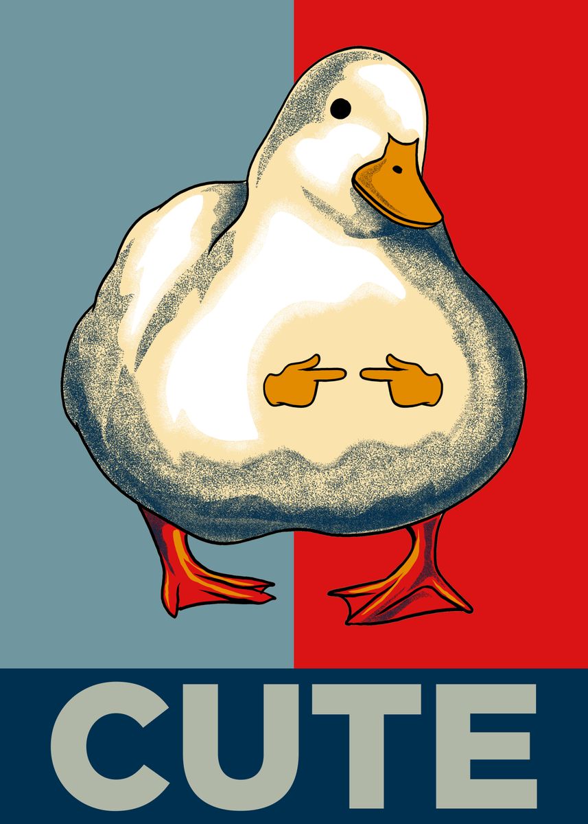 'Duck Meme' Poster, picture, metal print, paint by Berkah Jaya Poster ...