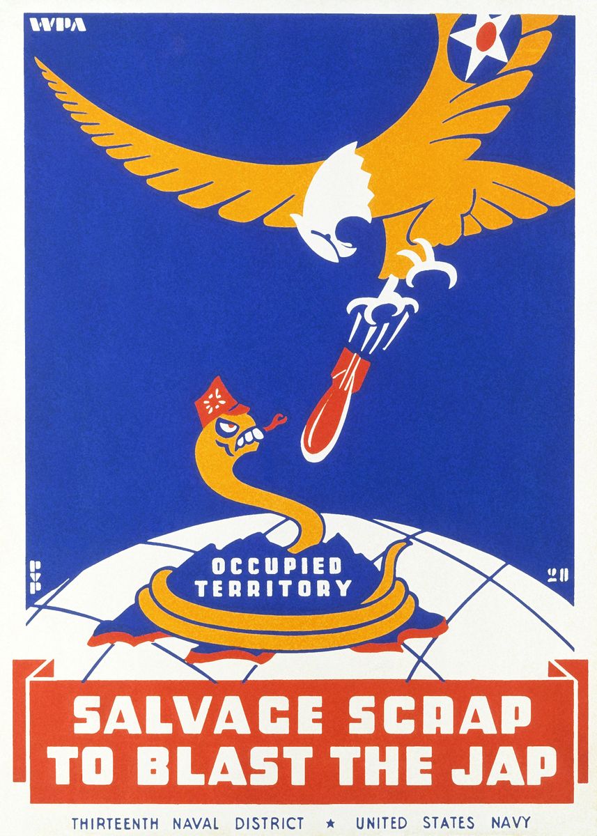 'Salvage Scrap propaganda' Poster, picture, metal print, paint by Sam ...