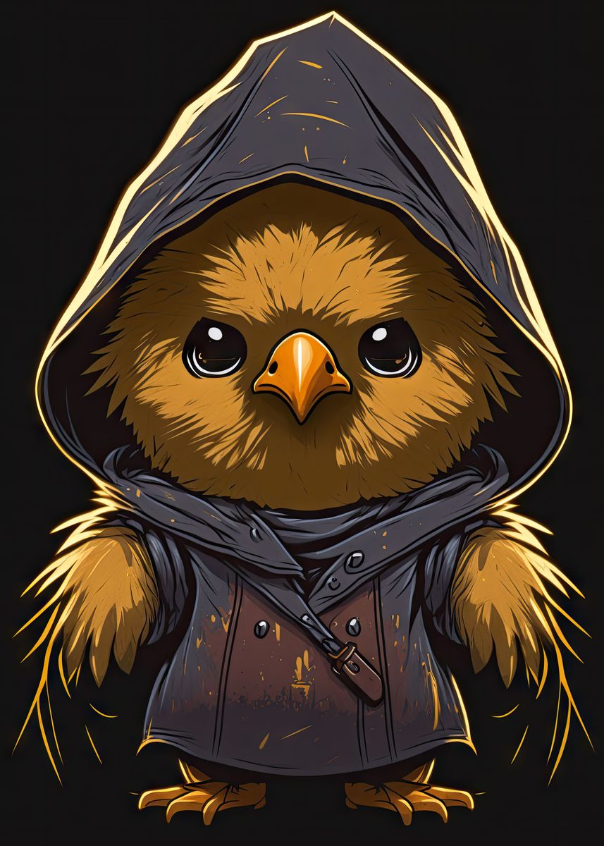 'Wizard the Chicken' Poster, picture, metal print, paint by 21 MXM ...