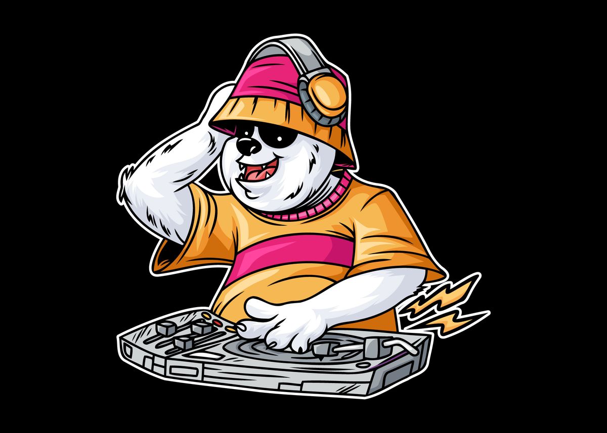 'Rap Panda 04' Poster by hendra pratama | Displate