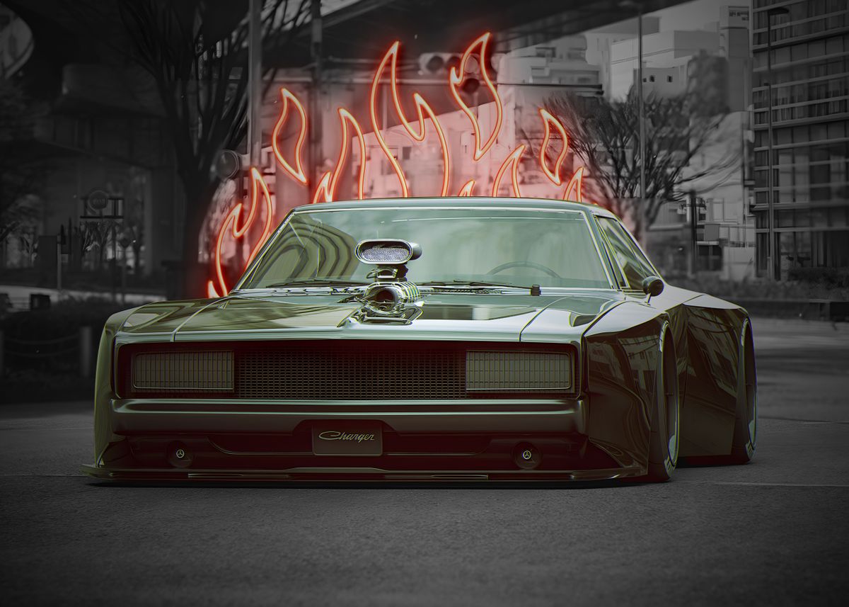 'Black Classic Cars' Poster by Reality Art | Displate