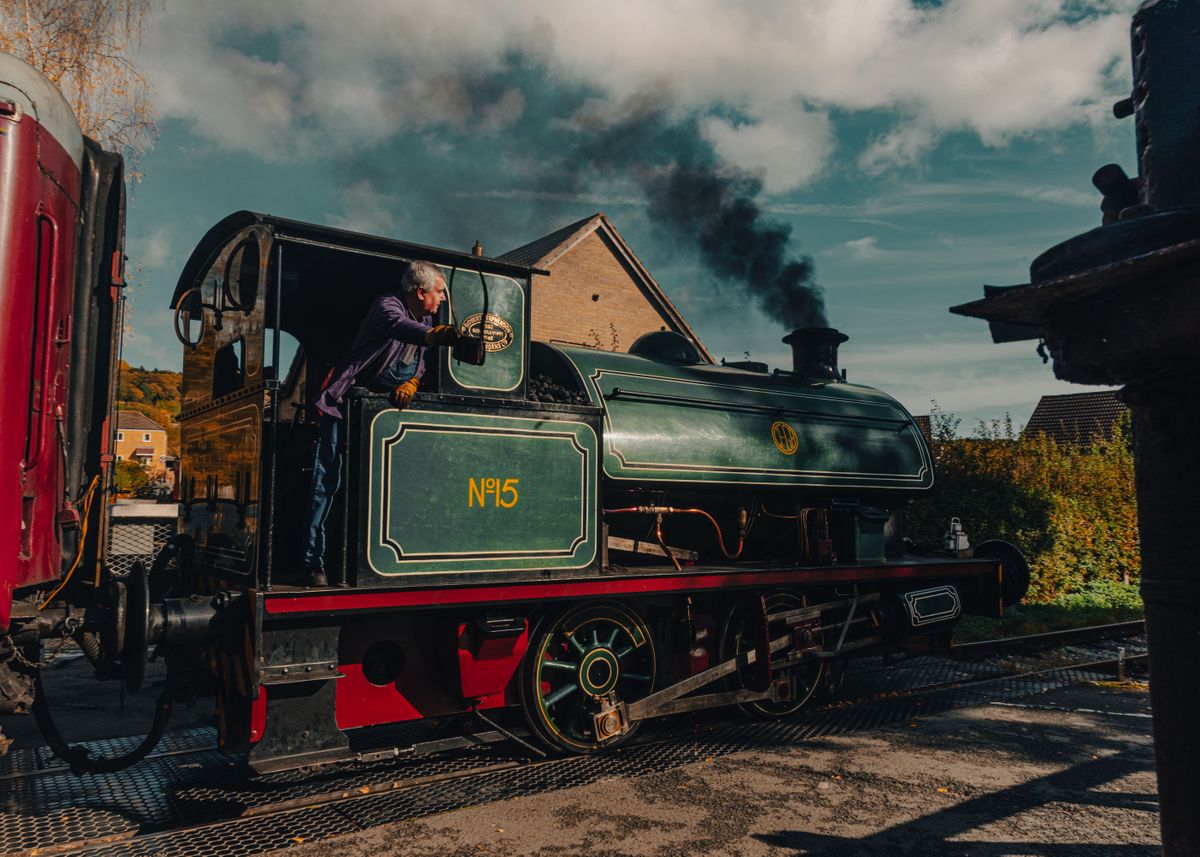 'Puffing Steam Train' Poster by Nathan Taylor | Displate