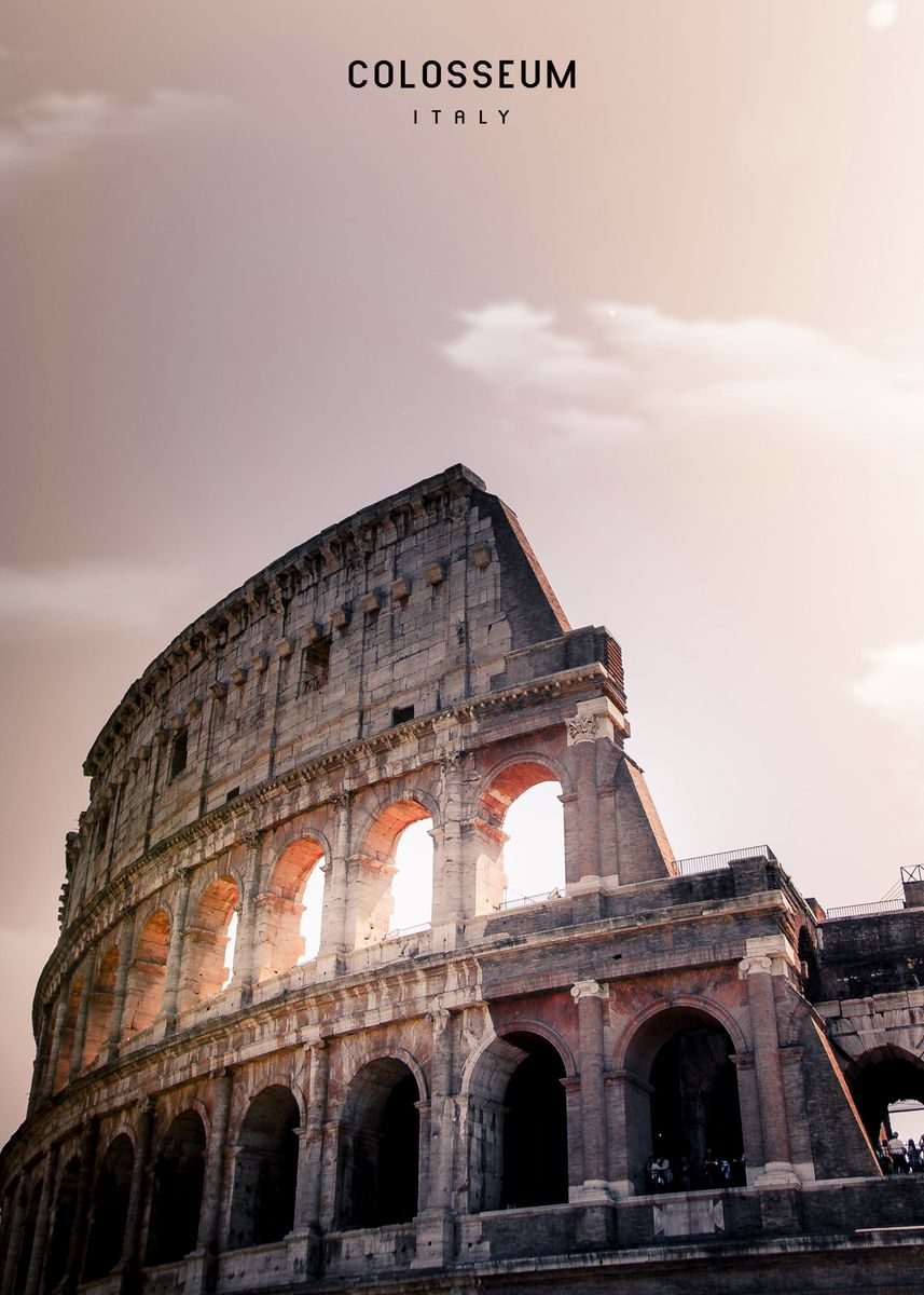 'Colosseum ' Poster, picture, metal print, paint by Famous City | Displate