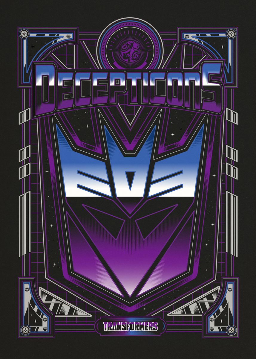 'Decepticons Iconic Badge' Poster, picture, metal print, paint by ...