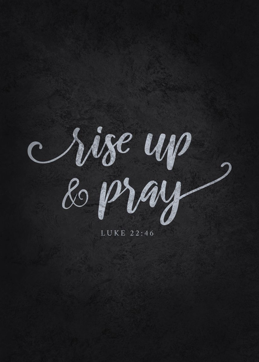 'Rise Up And Pray' Poster, picture, metal print, paint by GOHAN | Displate