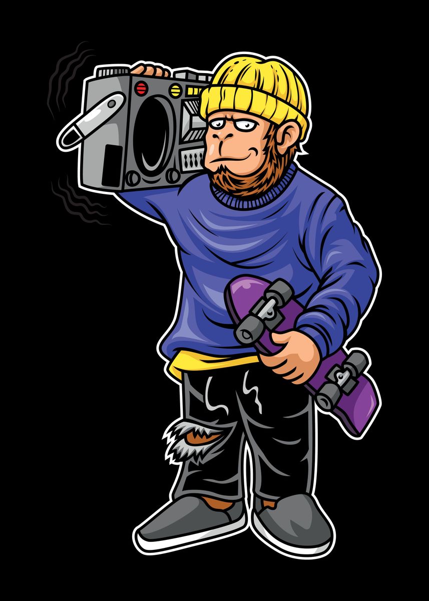 'Rap Monkey 11' Poster by hendra pratama | Displate