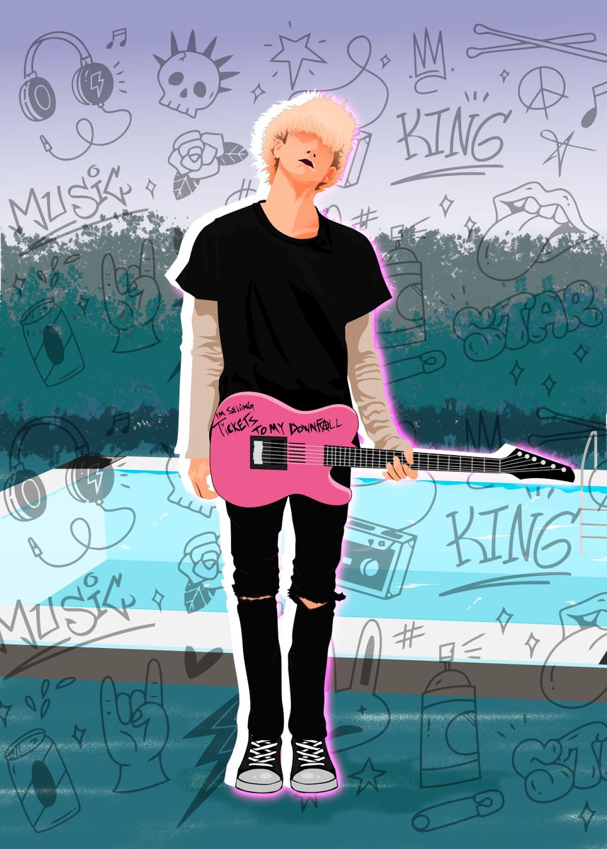 'Machine gun kelly' Poster, picture, metal print, paint by best art ...