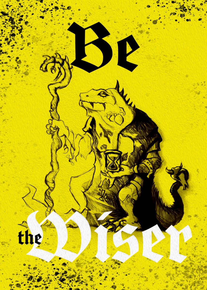 'Be the Wiser' Poster, picture, metal print, paint by Dawid Niczewski ...
