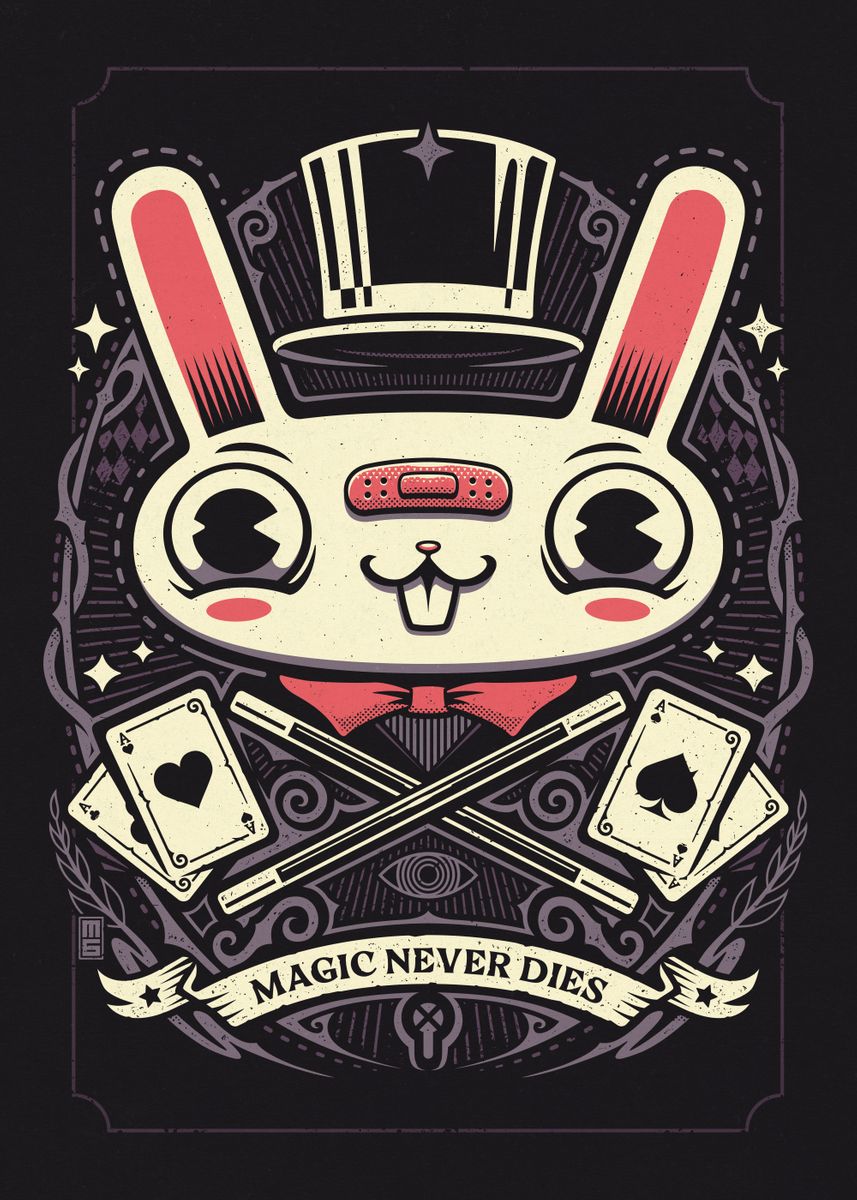 'Magic Never Dies' Poster, picture, metal print, paint by StudioM6 ...