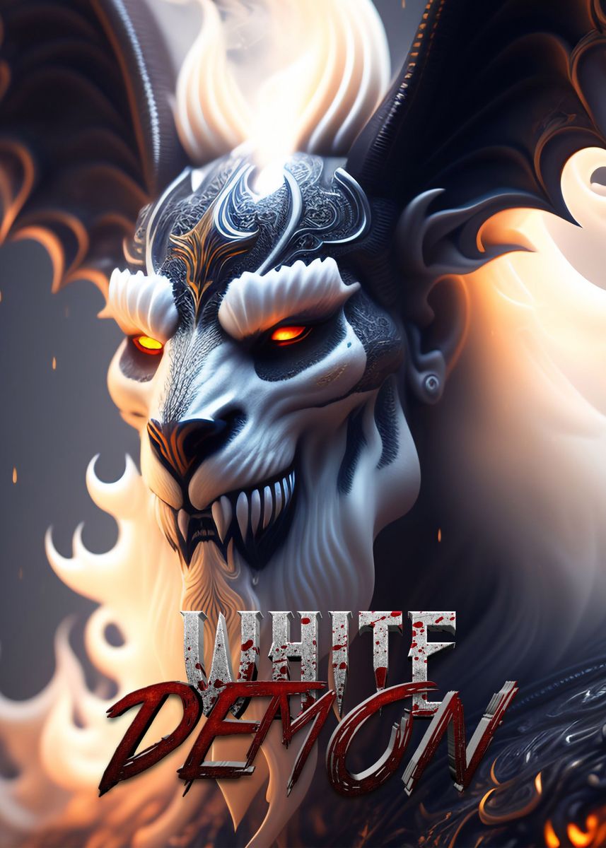 'The Flaming Demon' Poster, picture, metal print, paint by Stefan Merz ...