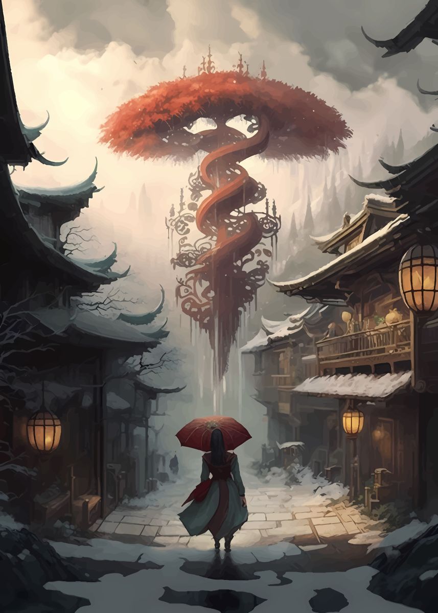 'The Painted World' Poster, picture, metal print, paint by Hasnaa Art ...