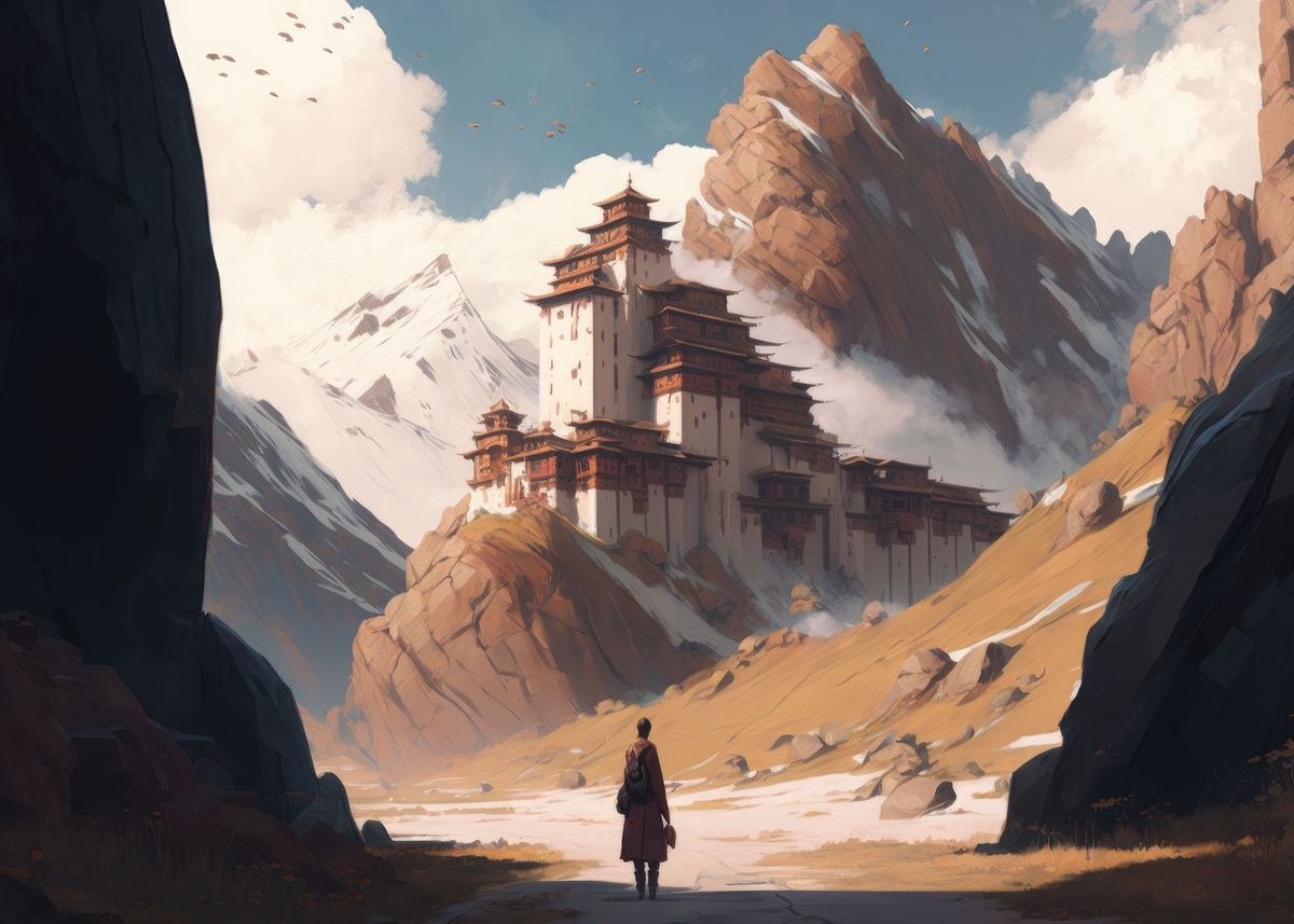 'The clouds temple' Poster by IArtWork | Displate