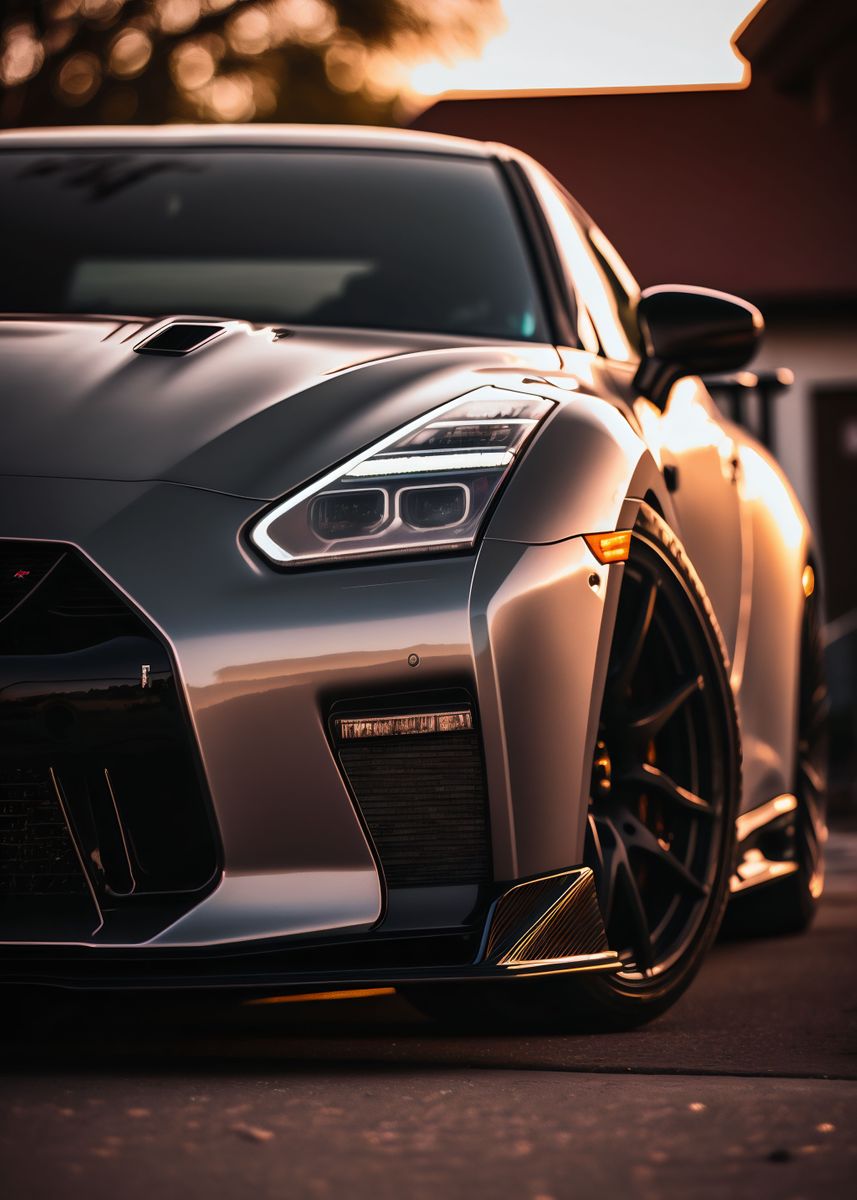 'Nissan GTR R35' Poster, picture, metal print, paint by ...