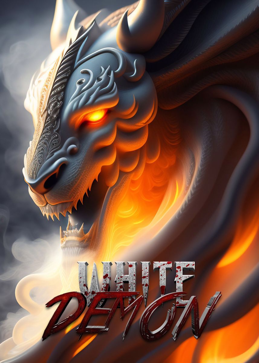 'White Tiger Demon' Poster, picture, metal print, paint by Stefan Merz ...