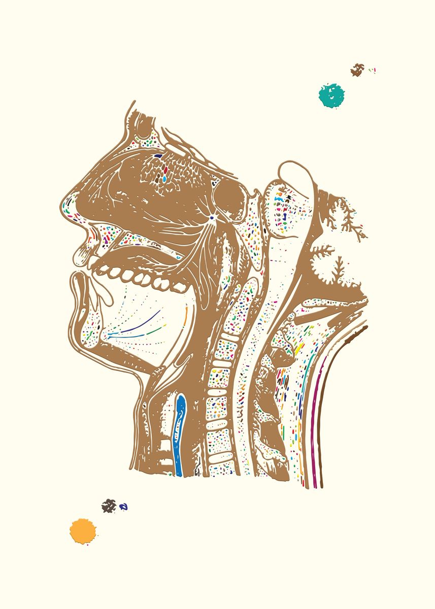 'Respiratory system' Poster, picture, metal print, paint by Dutton Jerrell | Displate