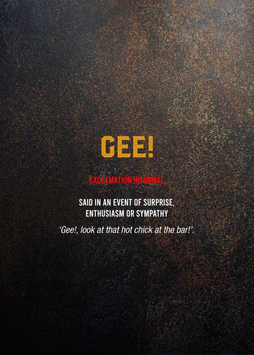 'gee' Poster, picture, metal print, paint by Greatest of all time ...