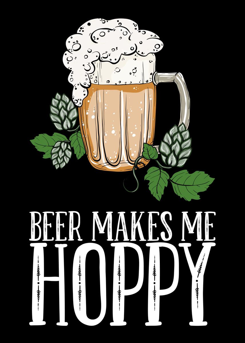 'Handgemachtes Bier' Poster, picture, metal print, paint by Stefanie ...