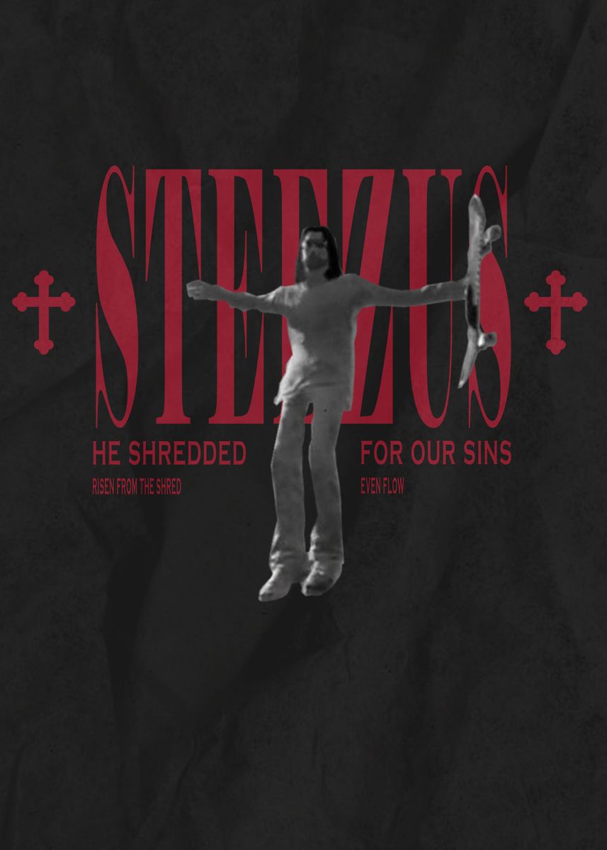 'Steezus' Poster, picture, metal print, paint by Zelcus Spartan | Displate