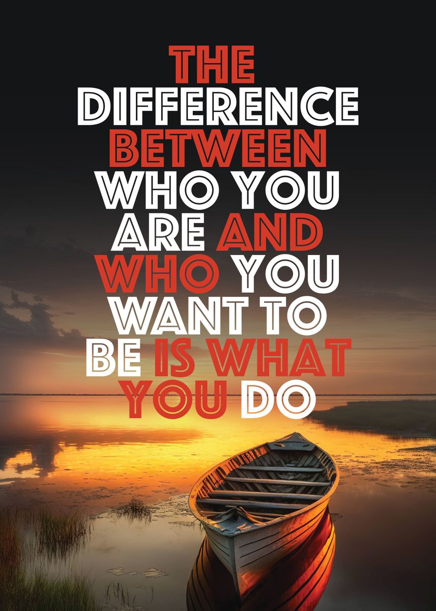 'The Difference' Poster, picture, metal print, paint by amanmana | Displate