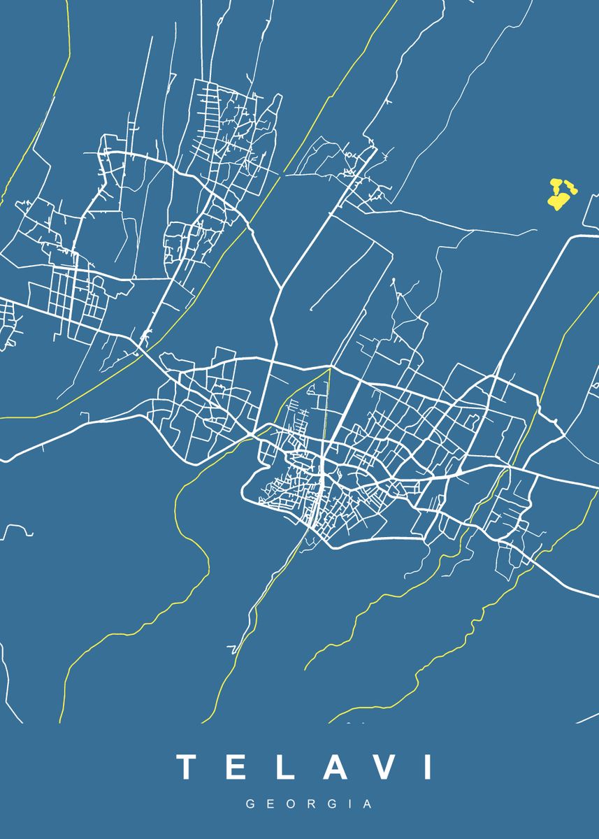 'TELAVI GEORGIA' Poster, picture, metal print, paint by UrbanMaps ...