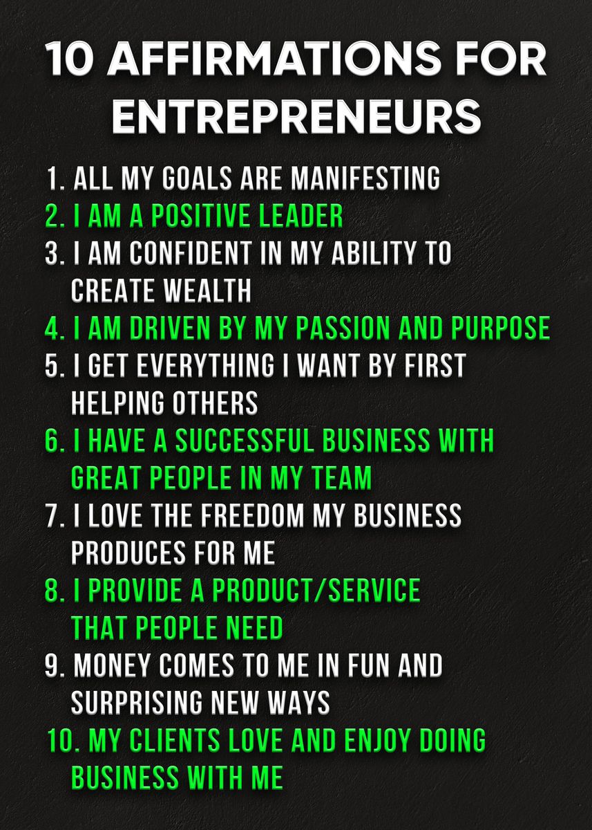 'Entrepreneur Motivation' Poster, picture, metal print, paint by ...