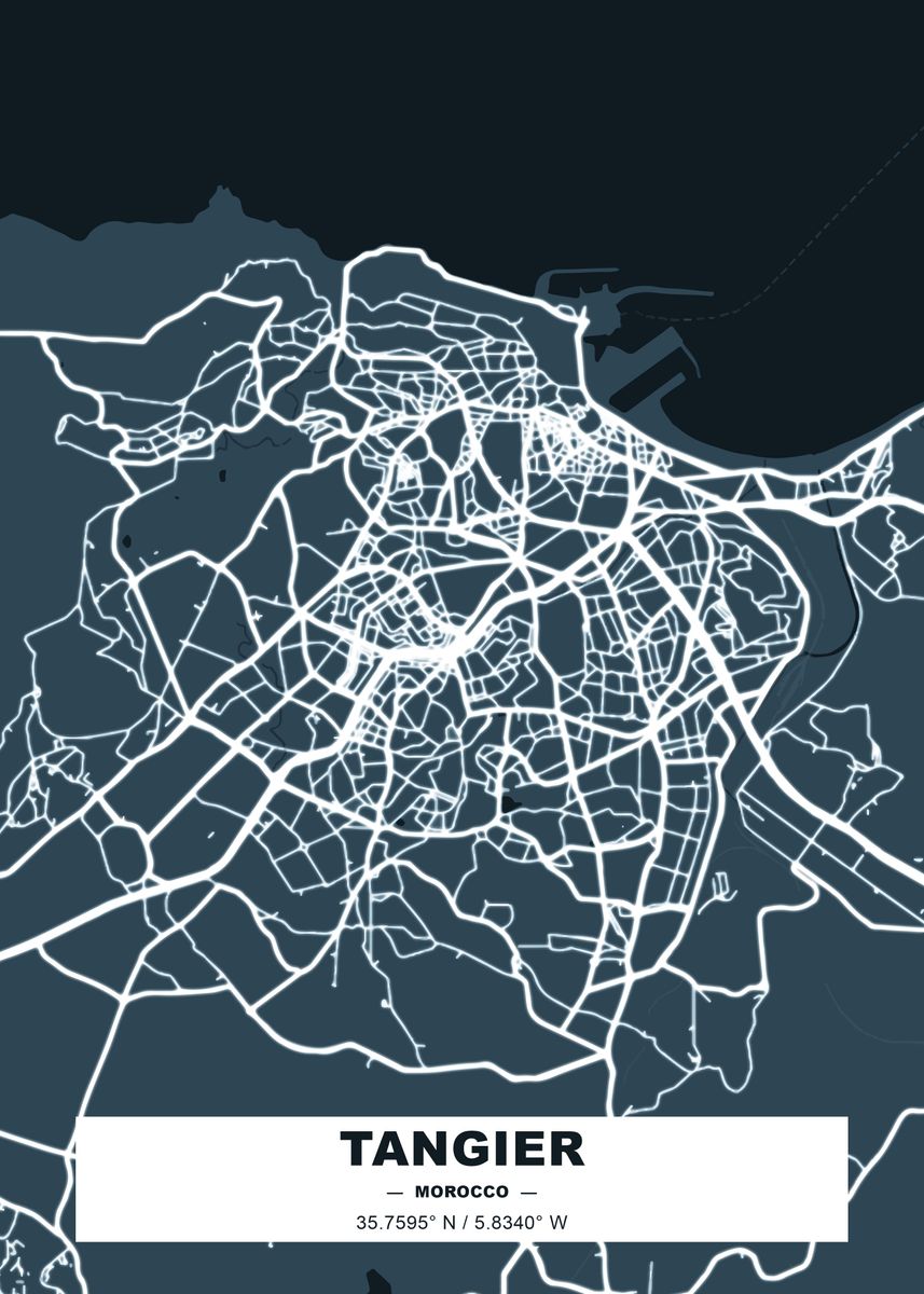 'Tangier' Poster, picture, metal print, paint by Bo Kev | Displate