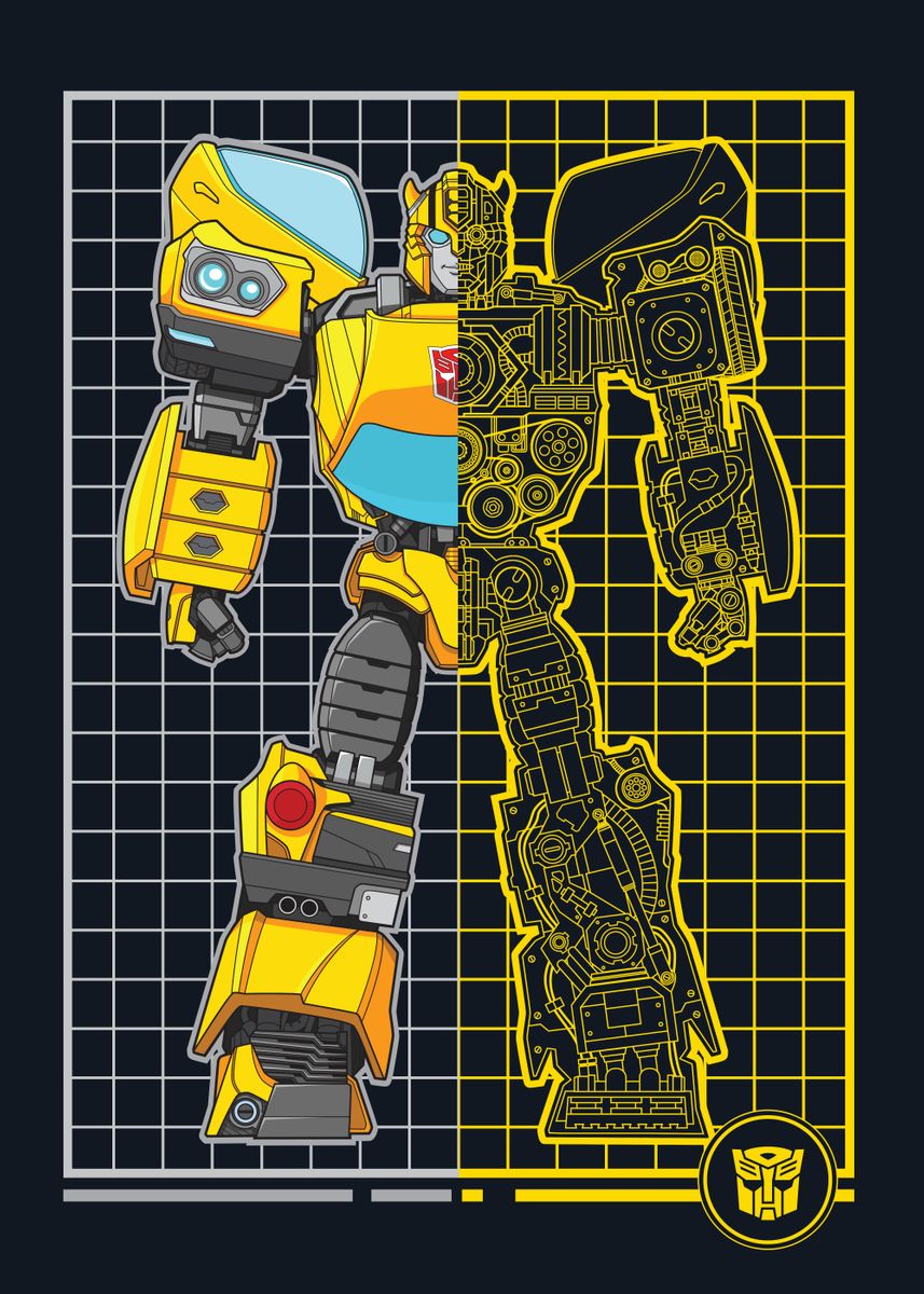 'Bumblebee Graph' Poster, picture, metal print, paint by Transformers ...