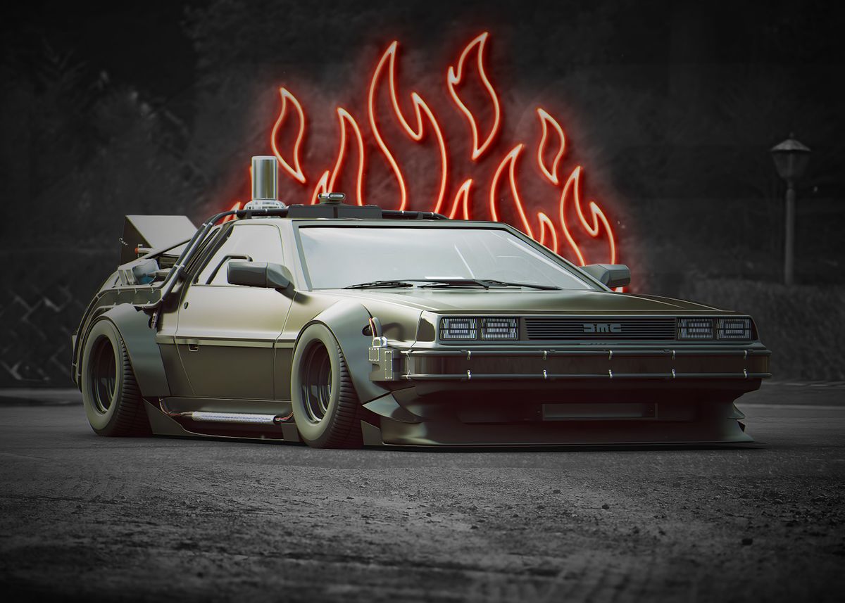 'Anime Cars DMC' Poster by Reality Art | Displate