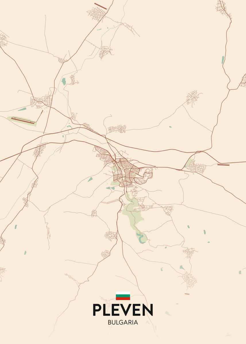 'Pleven BG' Poster, picture, metal print, paint by IMR Designs | Displate