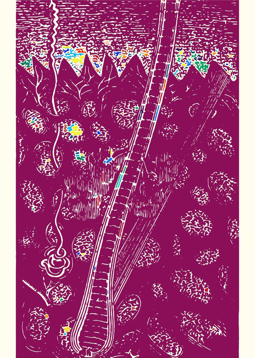 'Epidermis' Poster, picture, metal print, paint by Dutton Jerrell | Displate