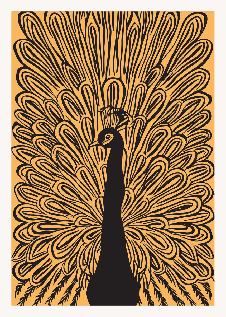 'Peacock bird' Poster by DianeFFlower | Displate