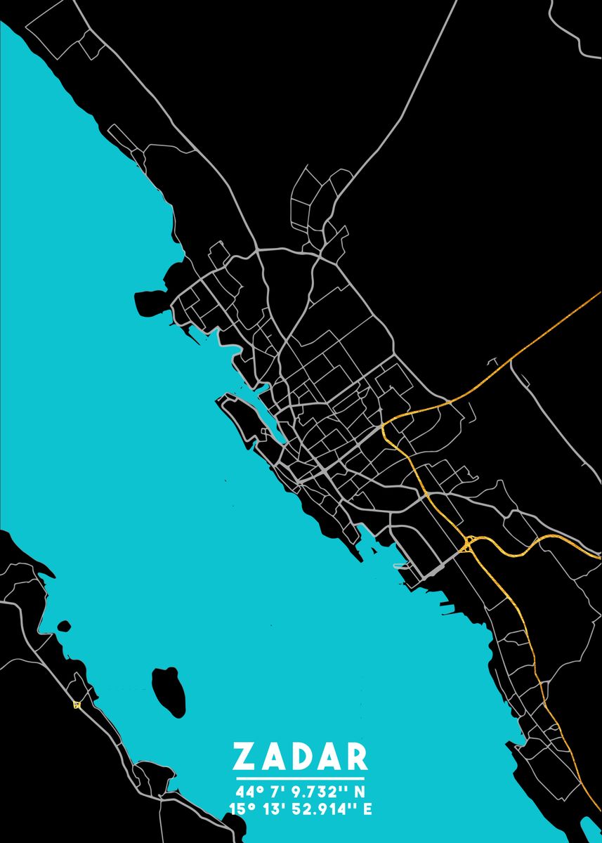 'Zadar Croatia' Poster, picture, metal print, paint by Clayborne Frank ...