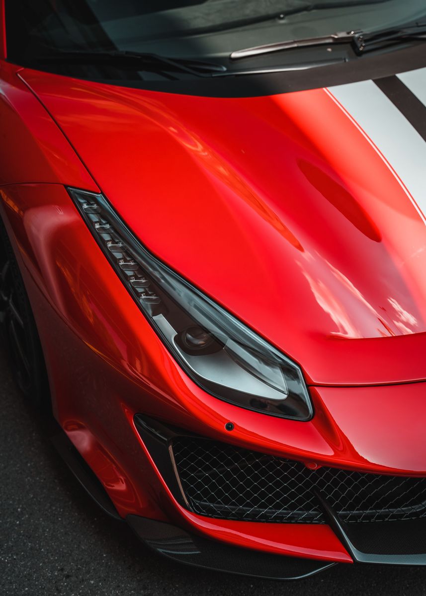 'ferrari' Poster, picture, metal print, paint by simple man | Displate