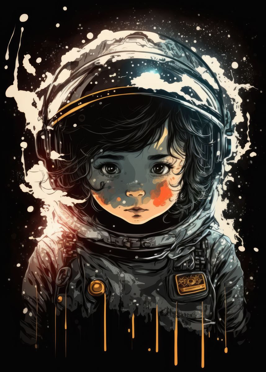 'Astronaut Space Character' Poster, picture, metal print, paint by 21 ...