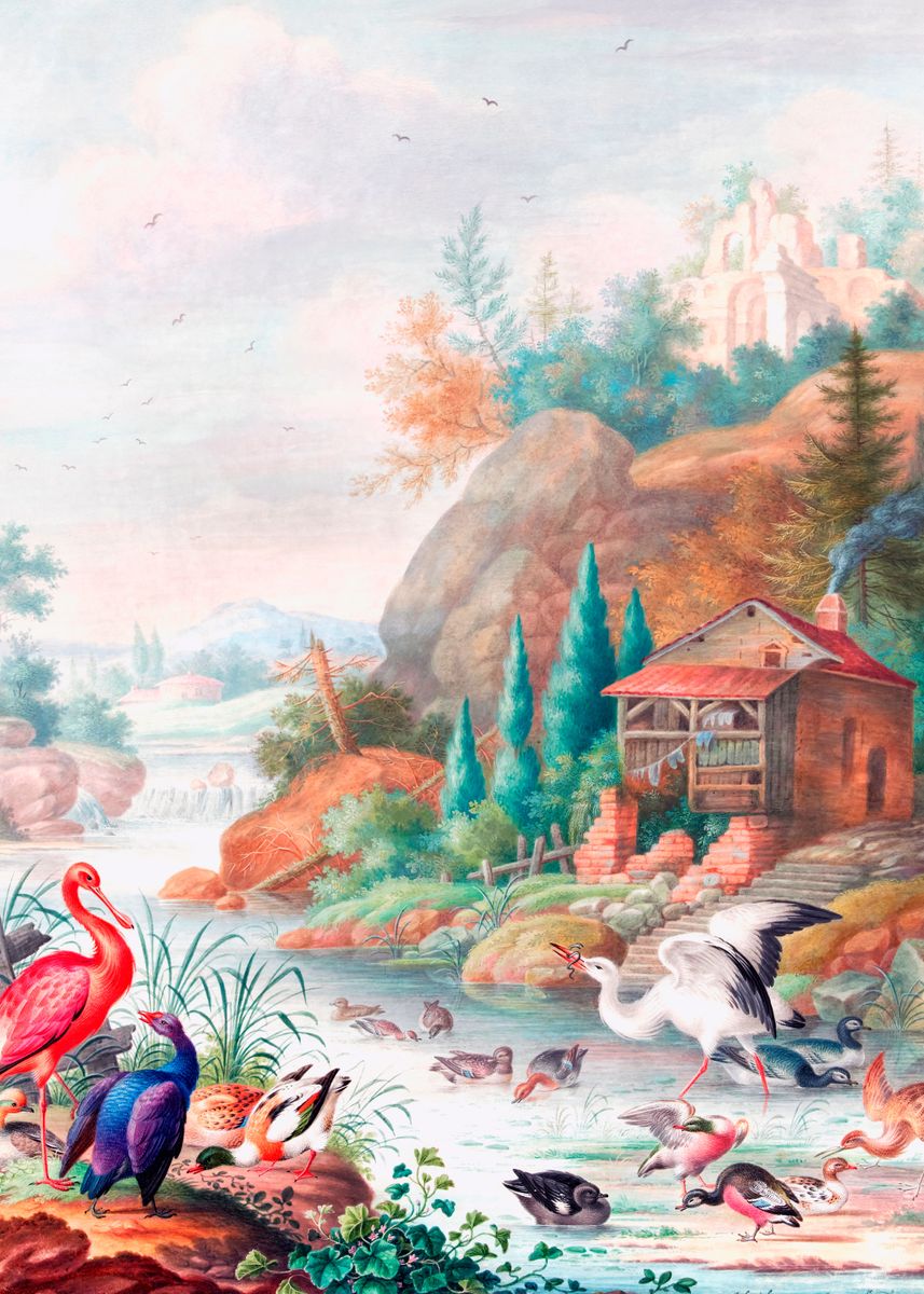 'Mountain Stream' Poster, picture, metal print, paint by Mango Art ...