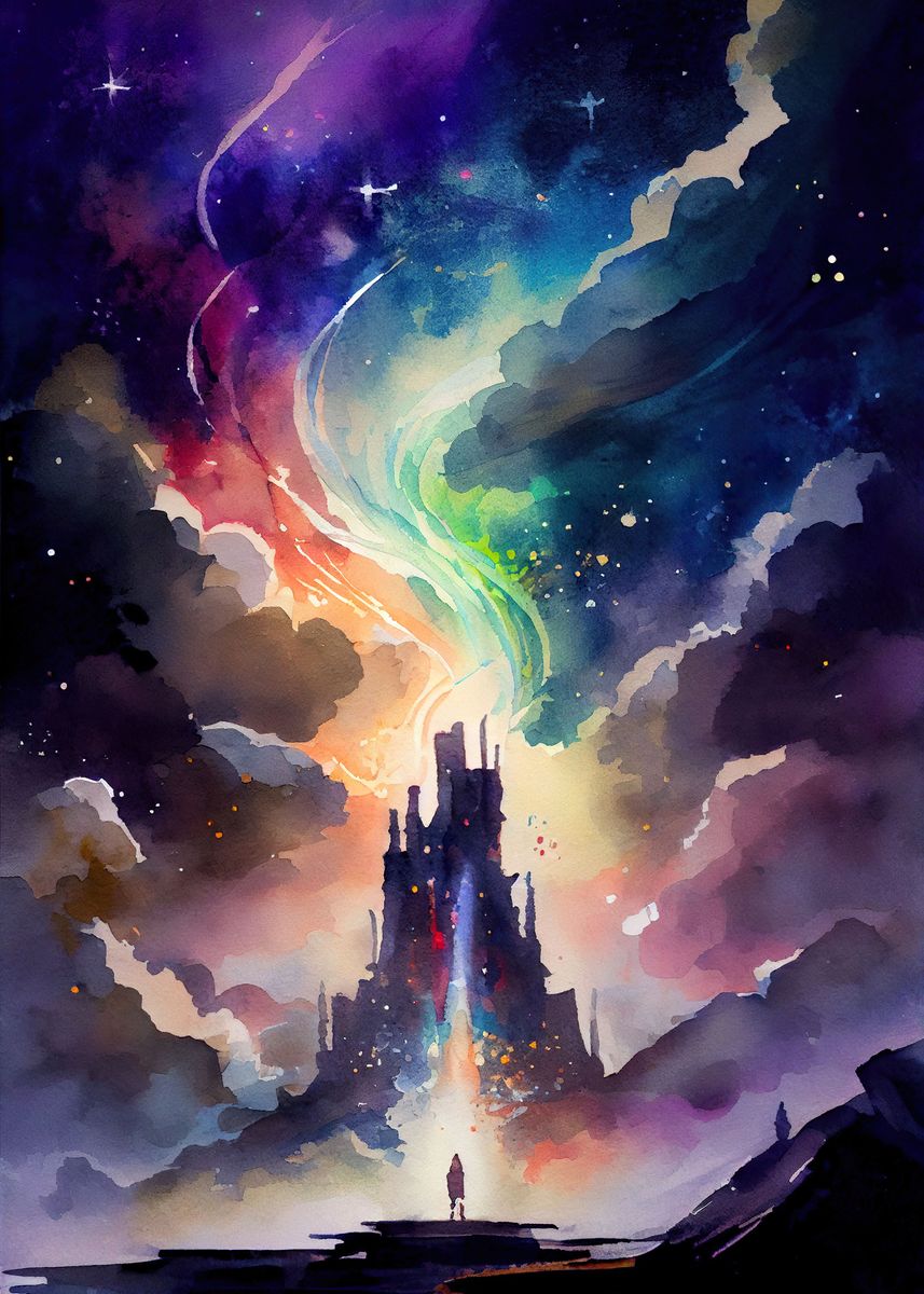 'Magical Castle' Poster, picture, metal print, paint by DervlexArt ...