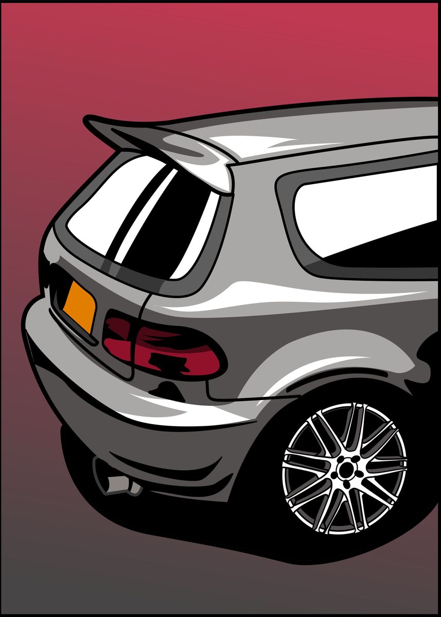 'jdm fitment' Poster by saka coffee | Displate