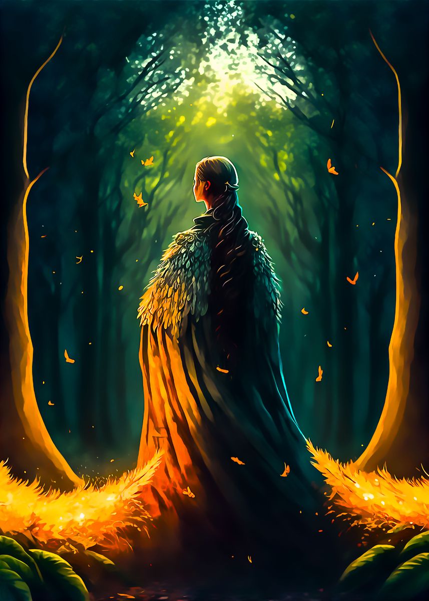 'Princess in forest' Poster, picture, metal print, paint by hoan tran | Displate