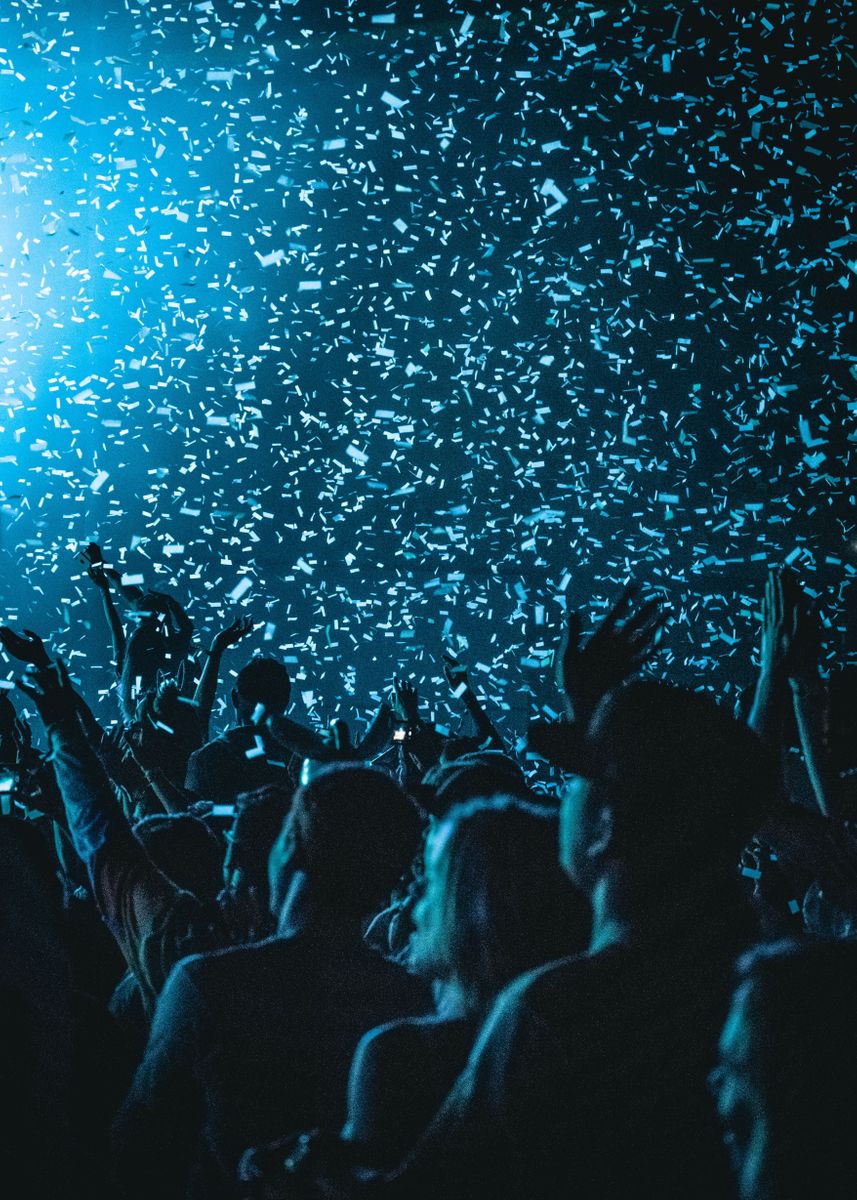 'Concert fans' Poster, picture, metal print, paint by Sam Brady | Displate