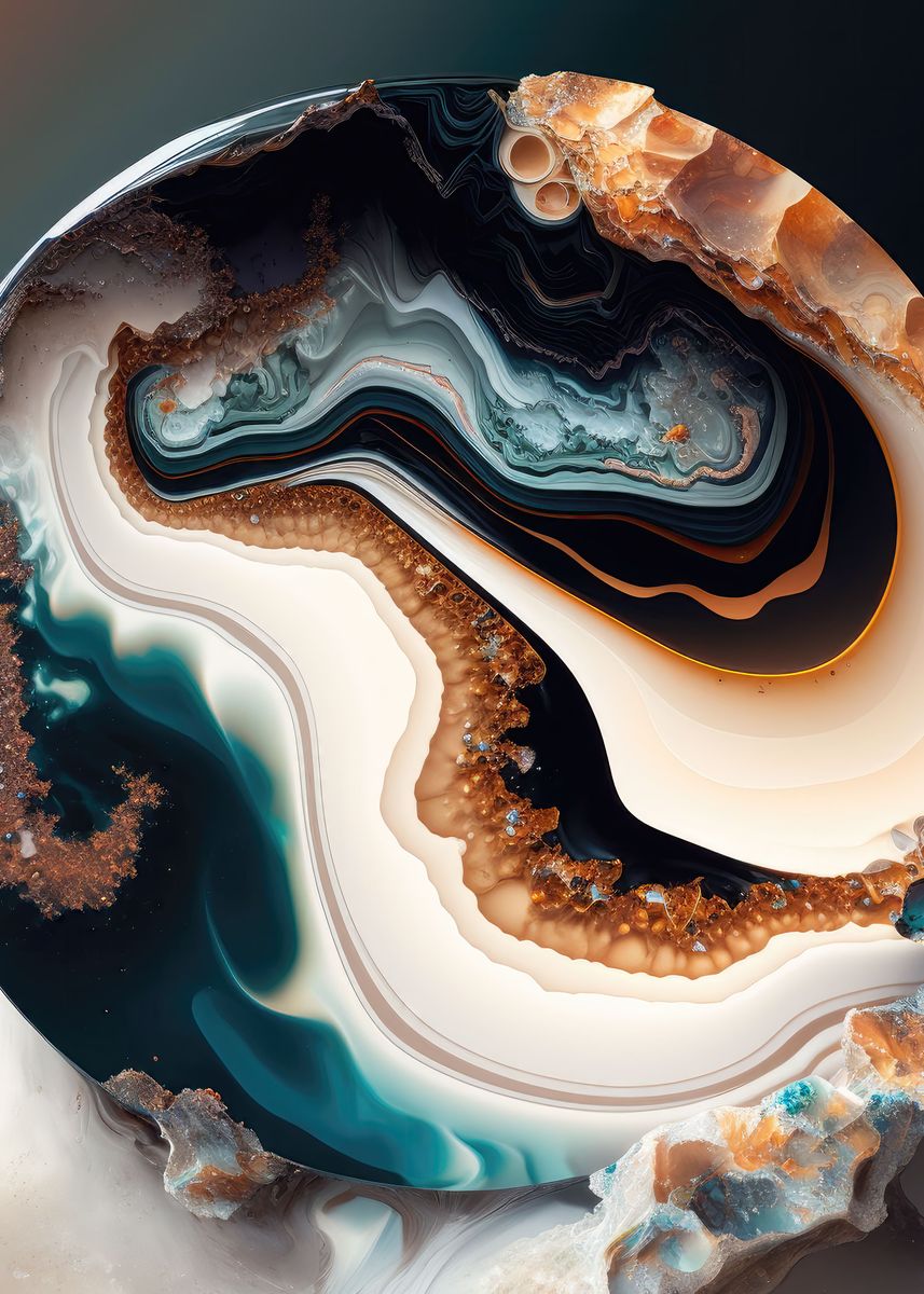 'Modern Digital Abstract' Poster, picture, metal print, paint by ...