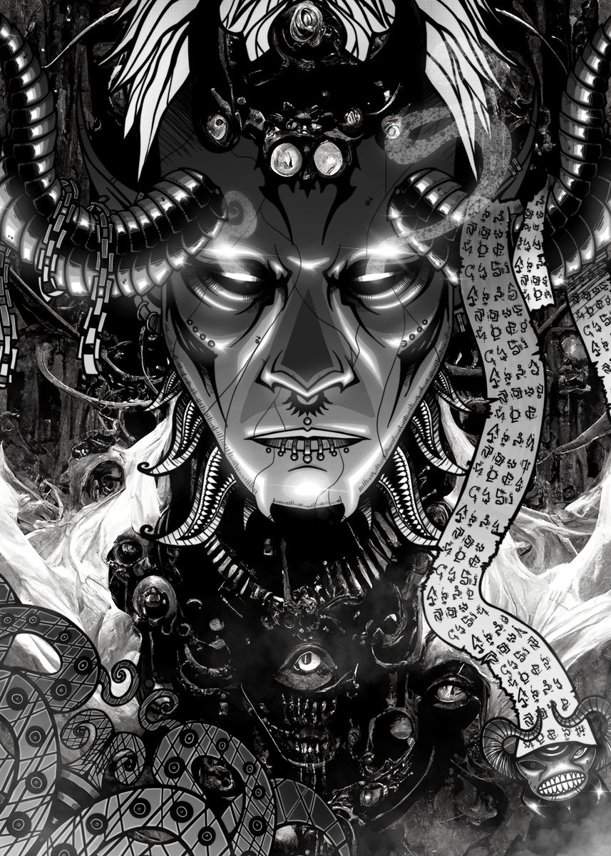 'Demon King' Poster, picture, metal print, paint by UmbralLunacy | Displate