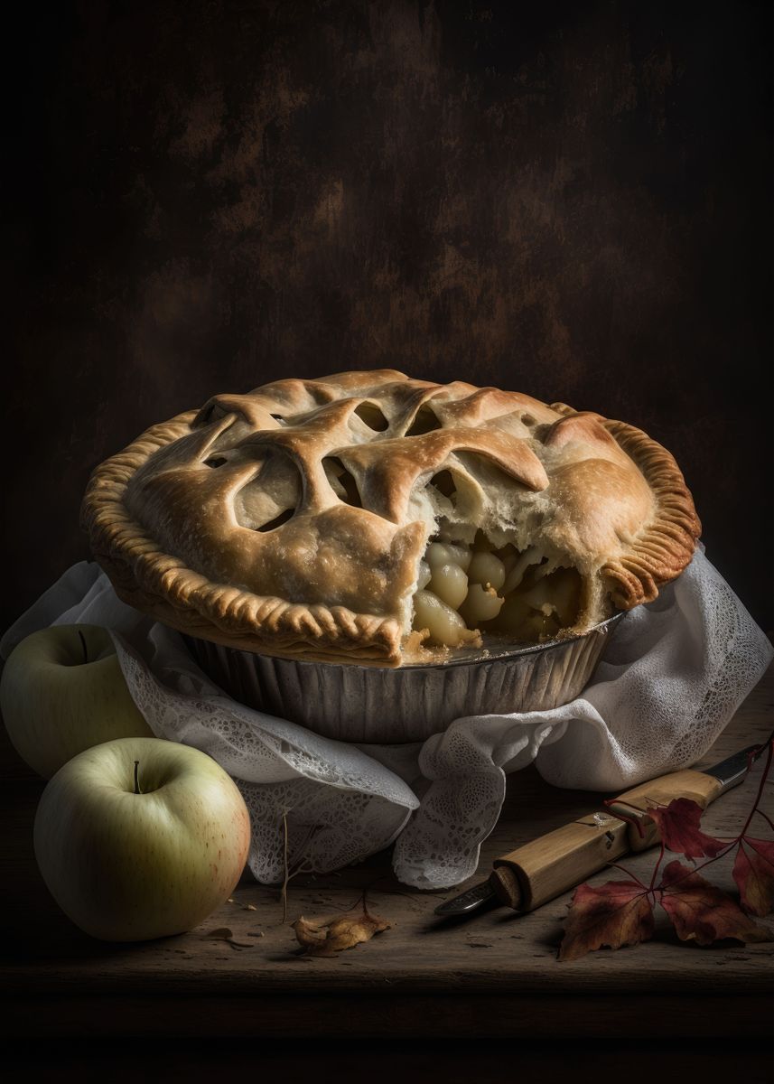 'Apple Pie 2' Poster, picture, metal print, paint by murtzart | Displate