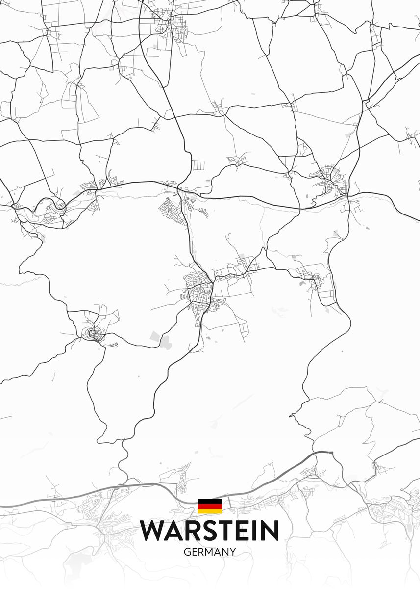 'Warstein DE' Poster, picture, metal print, paint by IMR Designs | Displate