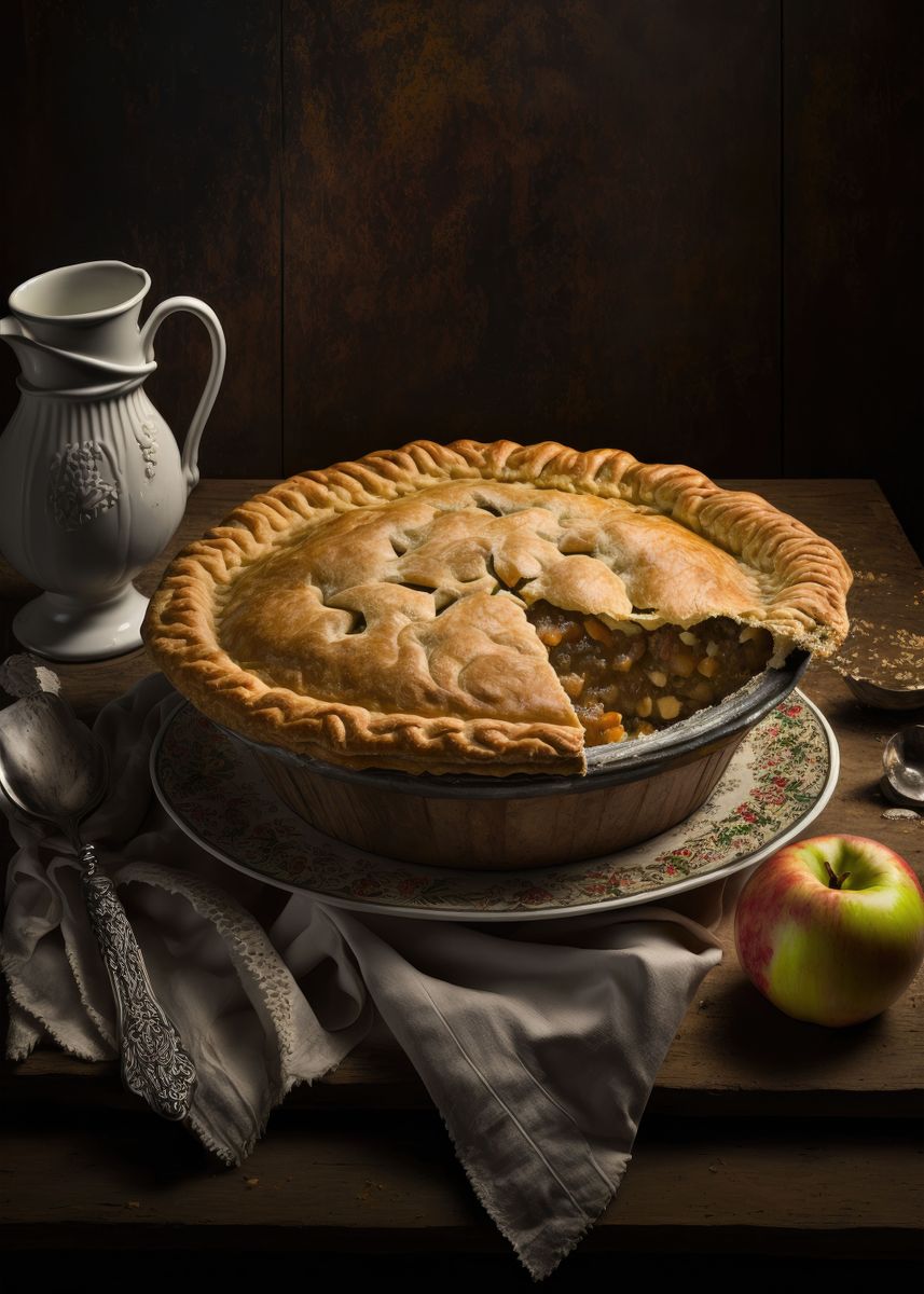 'Apple Pie 3' Poster, picture, metal print, paint by murtzart | Displate
